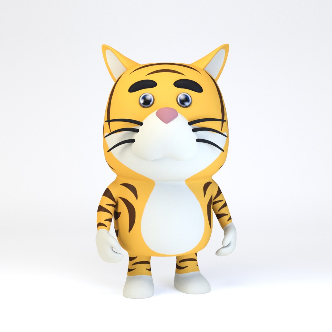 Cartoonish Humanoid Leopard Character Model - TurboSquid 2251564