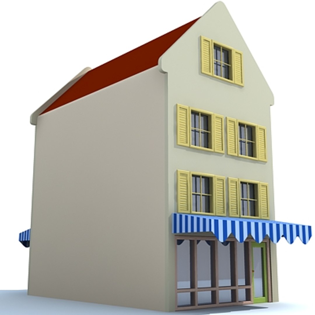 Maya Cartoon Building