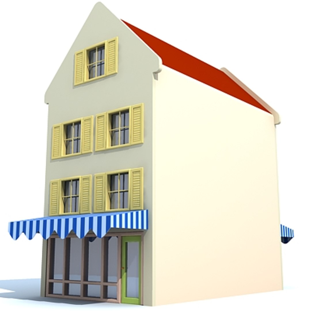 Maya Cartoon Building