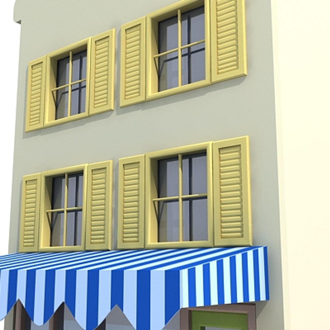 Maya Cartoon Building