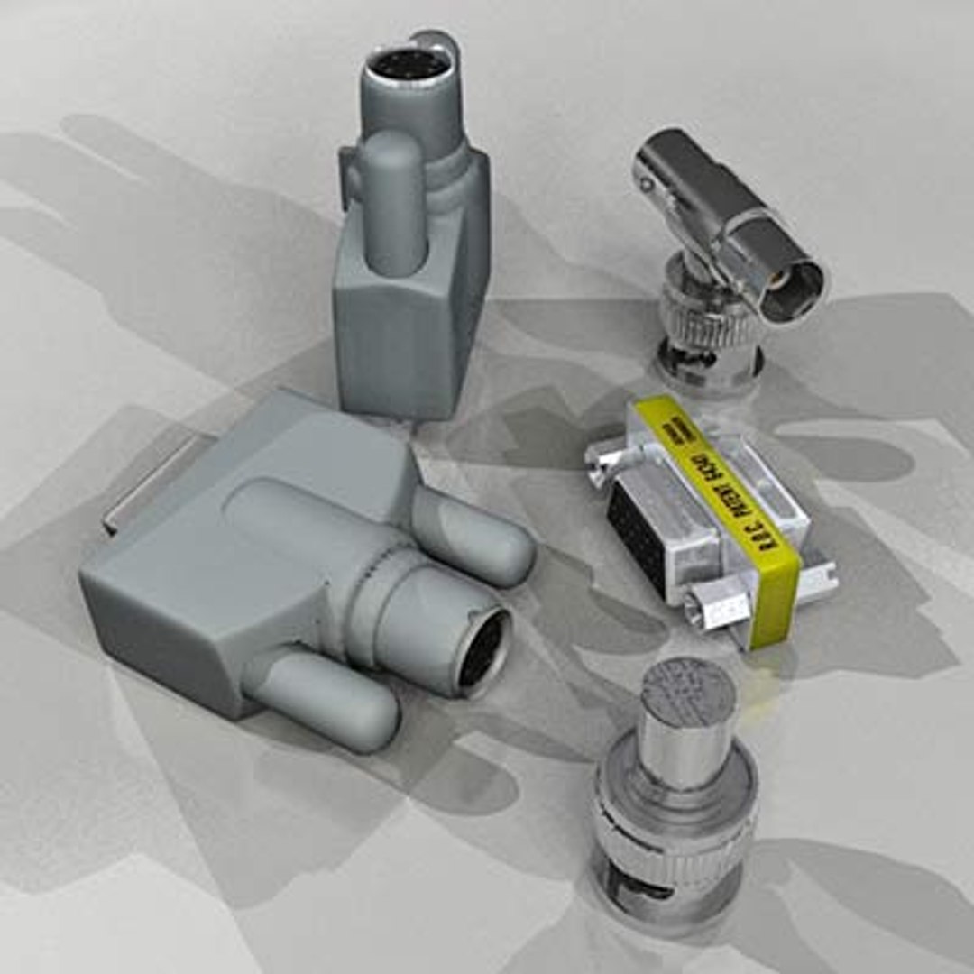 connectors converted 3d model