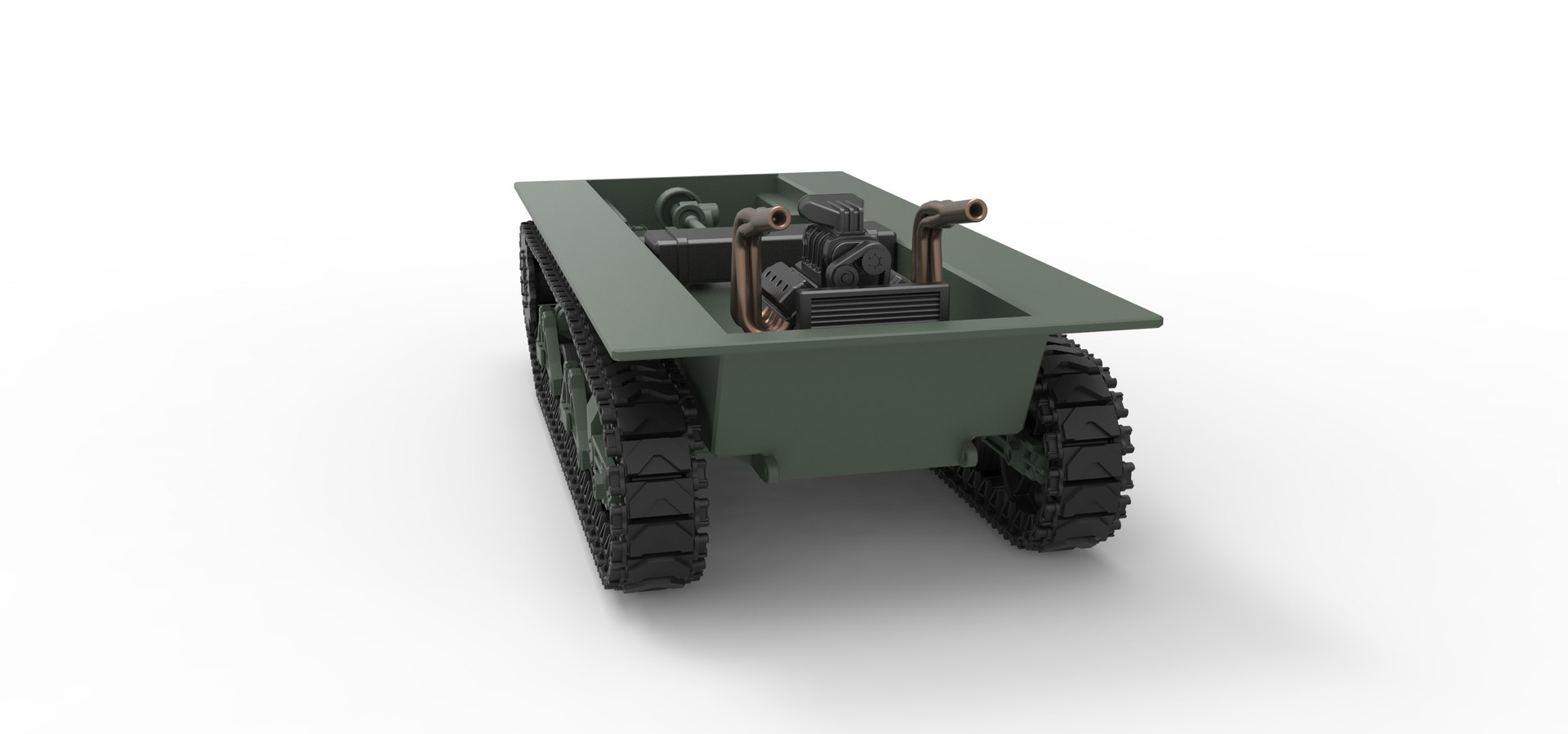 Diecast Vintage Monster Tank Base Scale 1 To 25 3D Model - TurboSquid ...