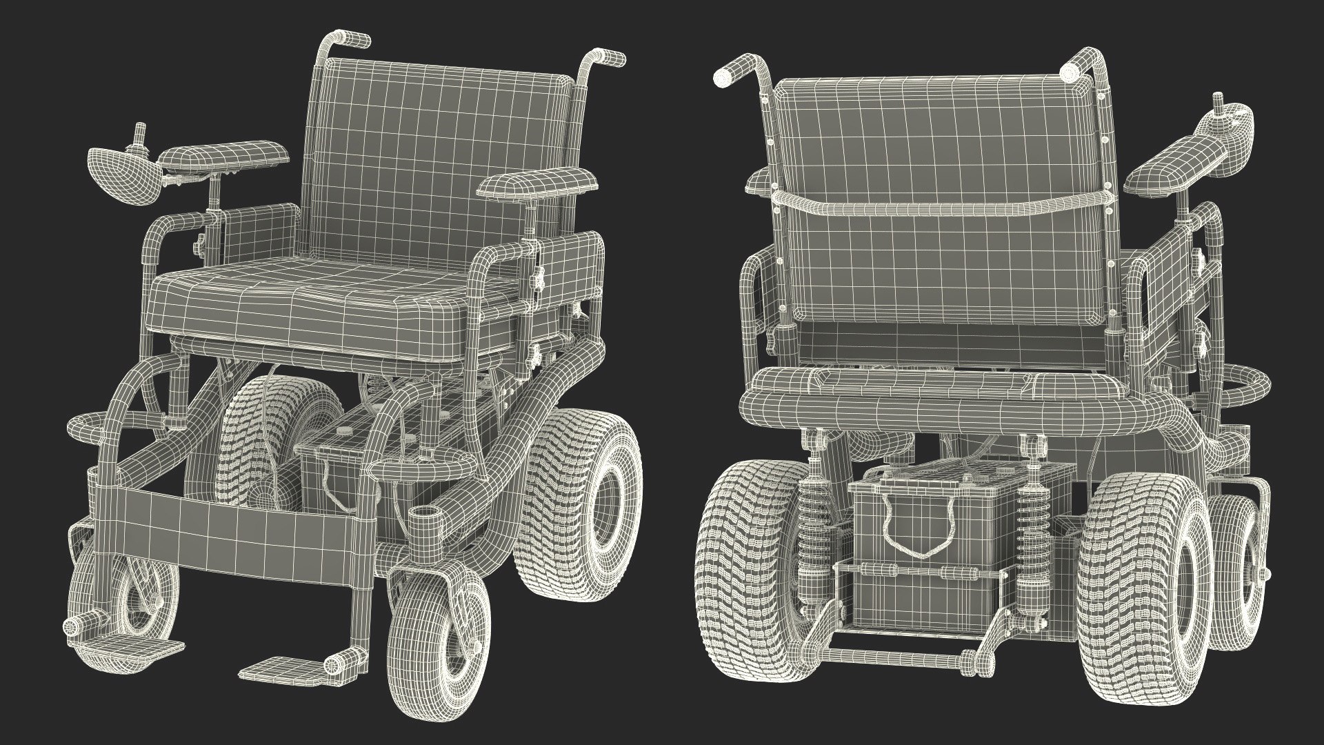 3D Electric Powered Wheelchair - TurboSquid 2328208