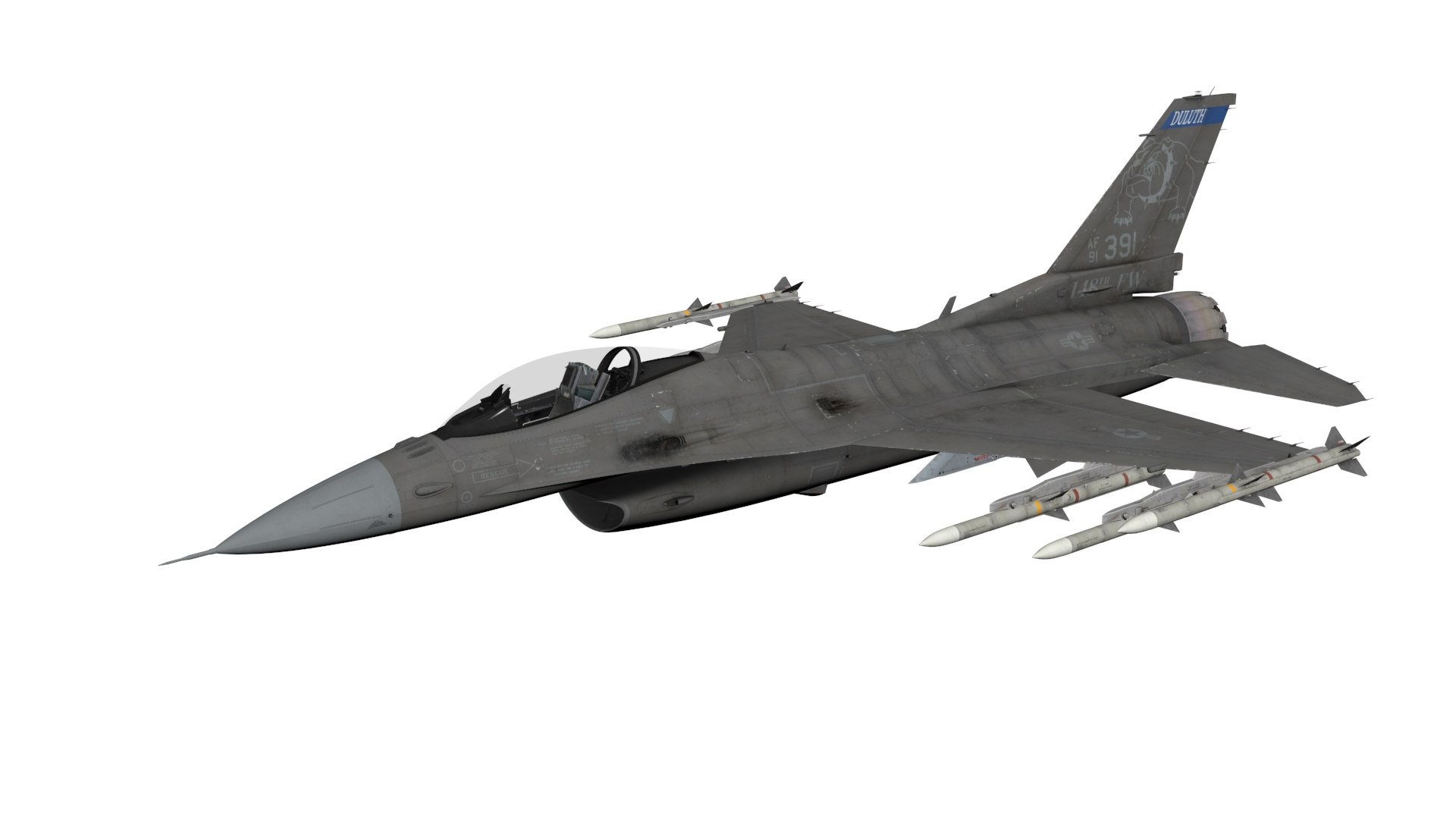 3D Model F-16C Block 50 Fighting Falcon - TurboSquid 2225423