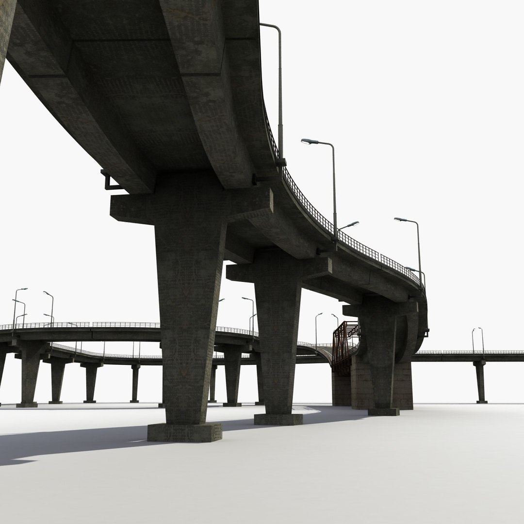 Bridges Road Track 3d Max