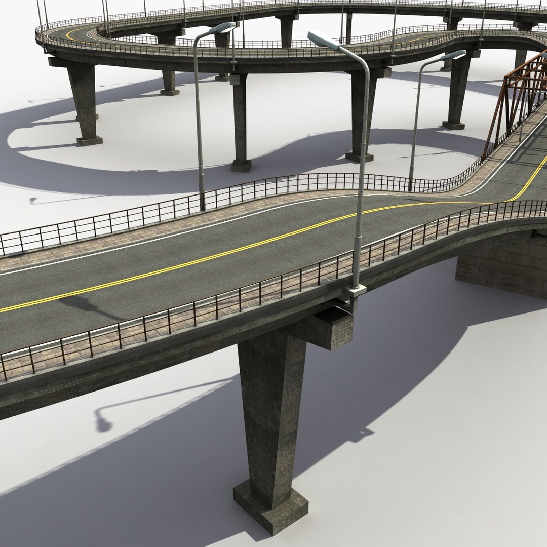 Bridges Road Track 3d Max