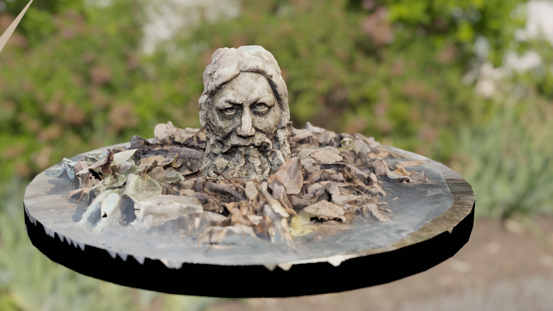 3D Rasputin Mask Scan With Leaves Model - TurboSquid 1845506