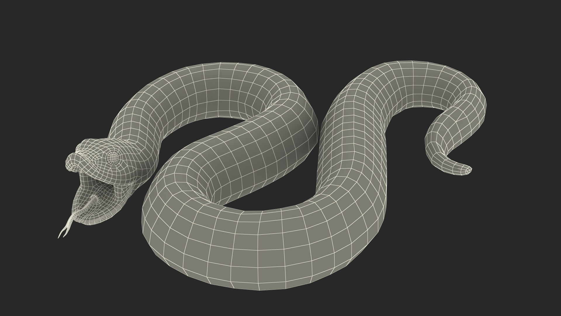 3D Albino Hognose Snake Rigged Model - TurboSquid 1476107