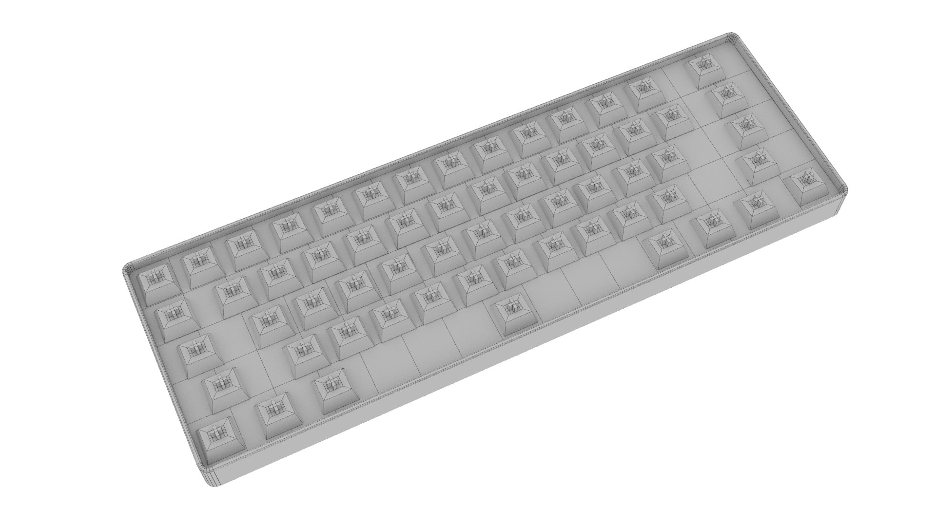 60 Mini Keyboard 3D - TurboSquid 1773896