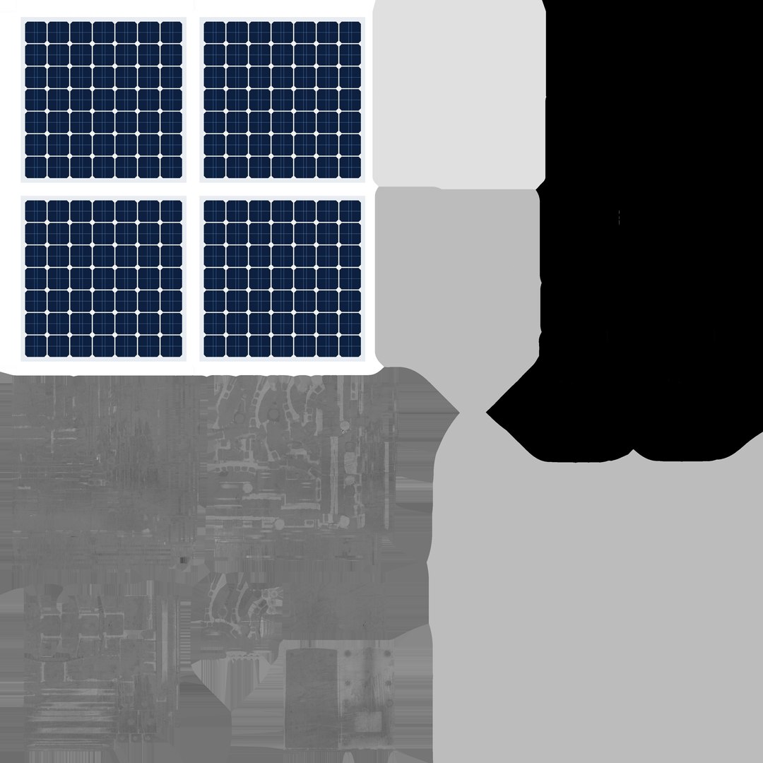 Solar panel 1 piece 4k textures UE textures 3D model - TurboSquid 2036894
