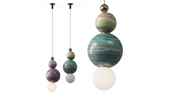 modelo 3d Lámpara Colgante Lasvit Spacey Eclipse - TurboSquid 2246050