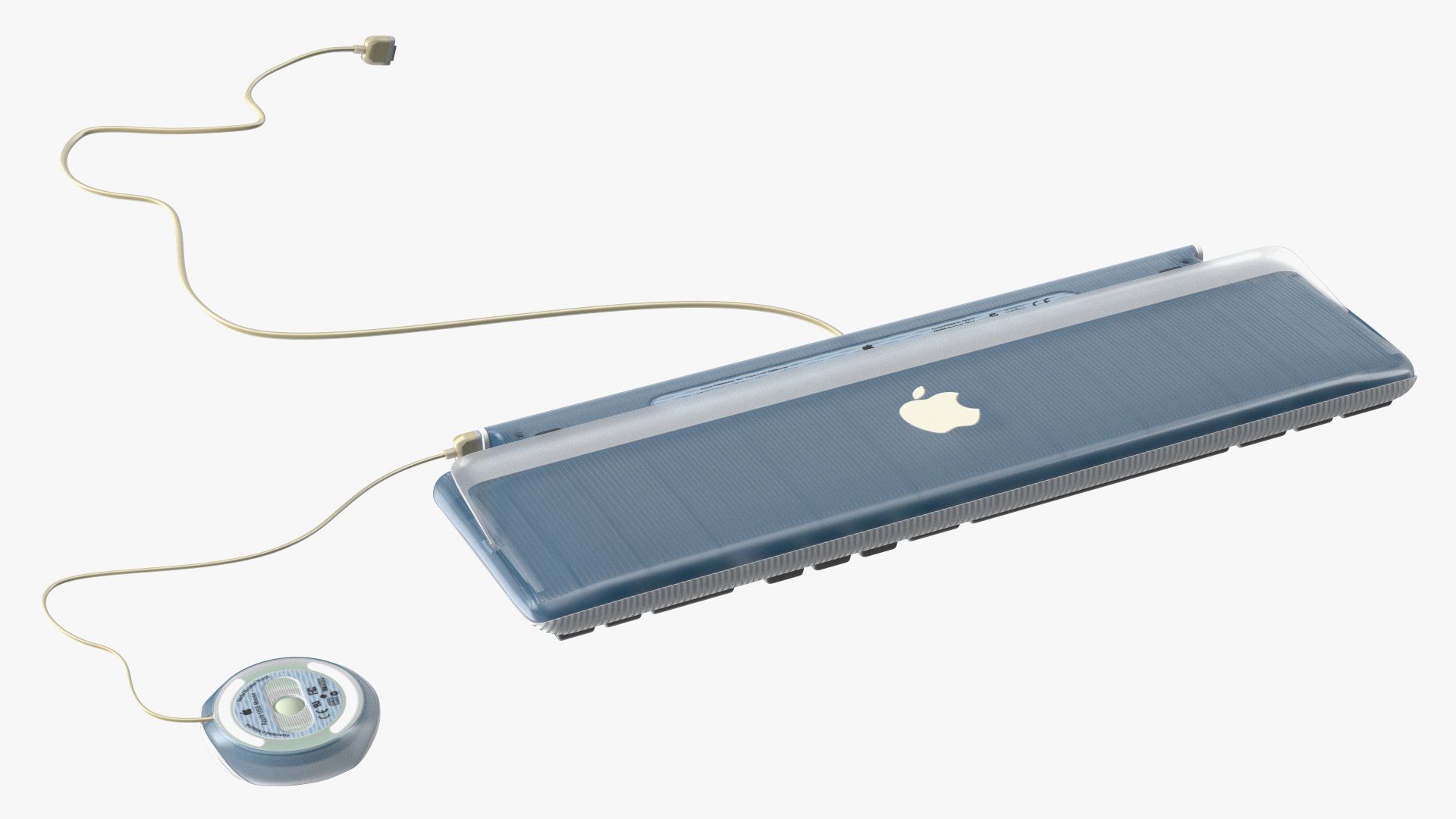 3D Apple IMac G3 Keyboard And Mouse Blue - TurboSquid 2382810