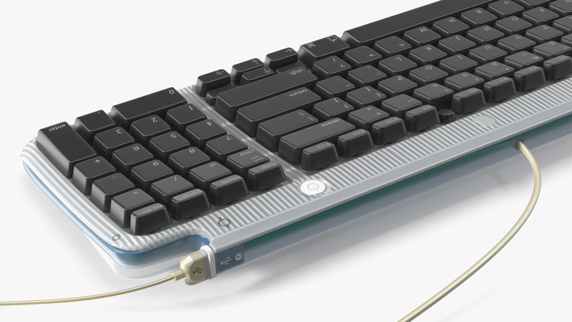 3D Apple IMac G3 Keyboard And Mouse Blue - TurboSquid 2382810