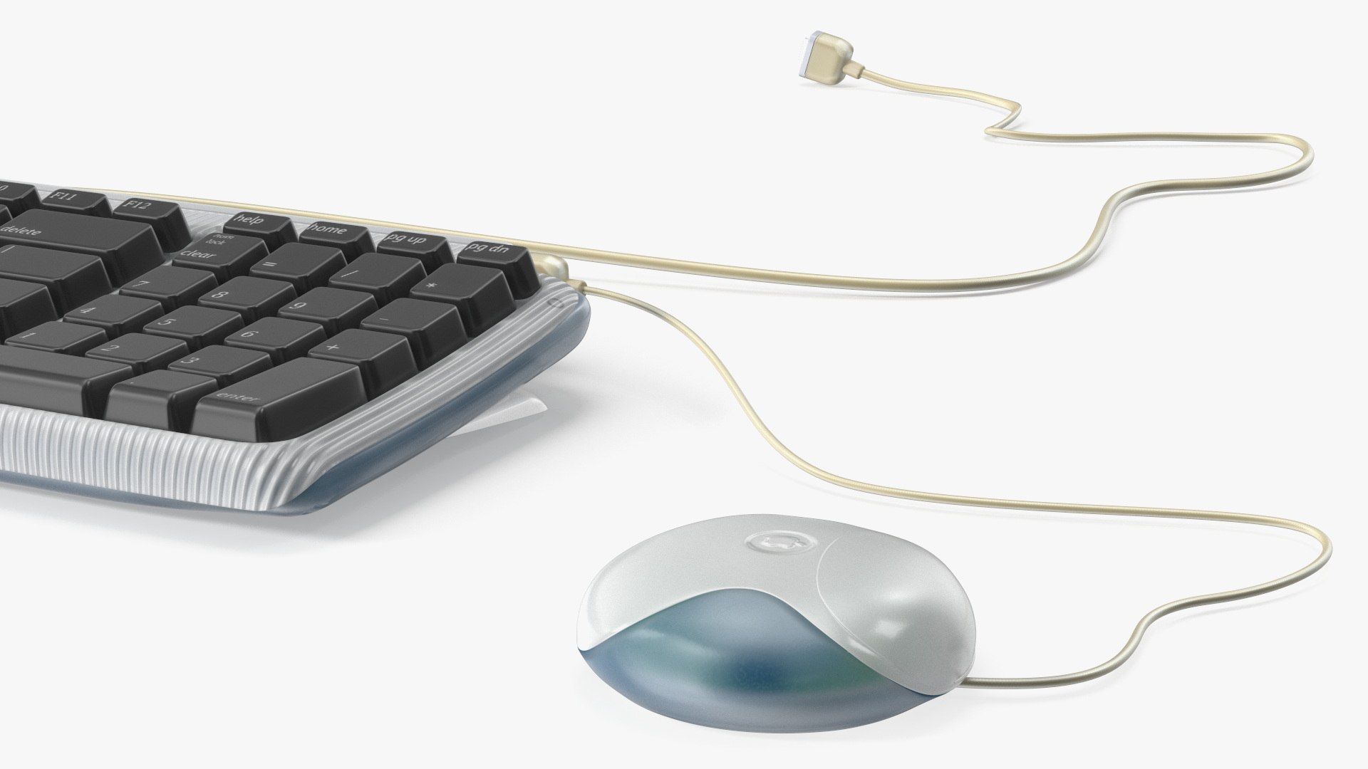 3D Apple IMac G3 Keyboard And Mouse Blue - TurboSquid 2382810