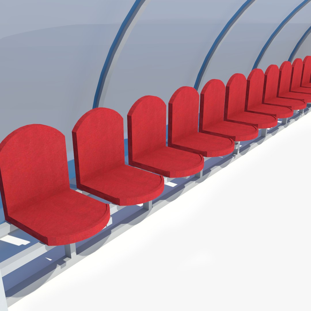 3D ready soccer bench - TurboSquid 1224273