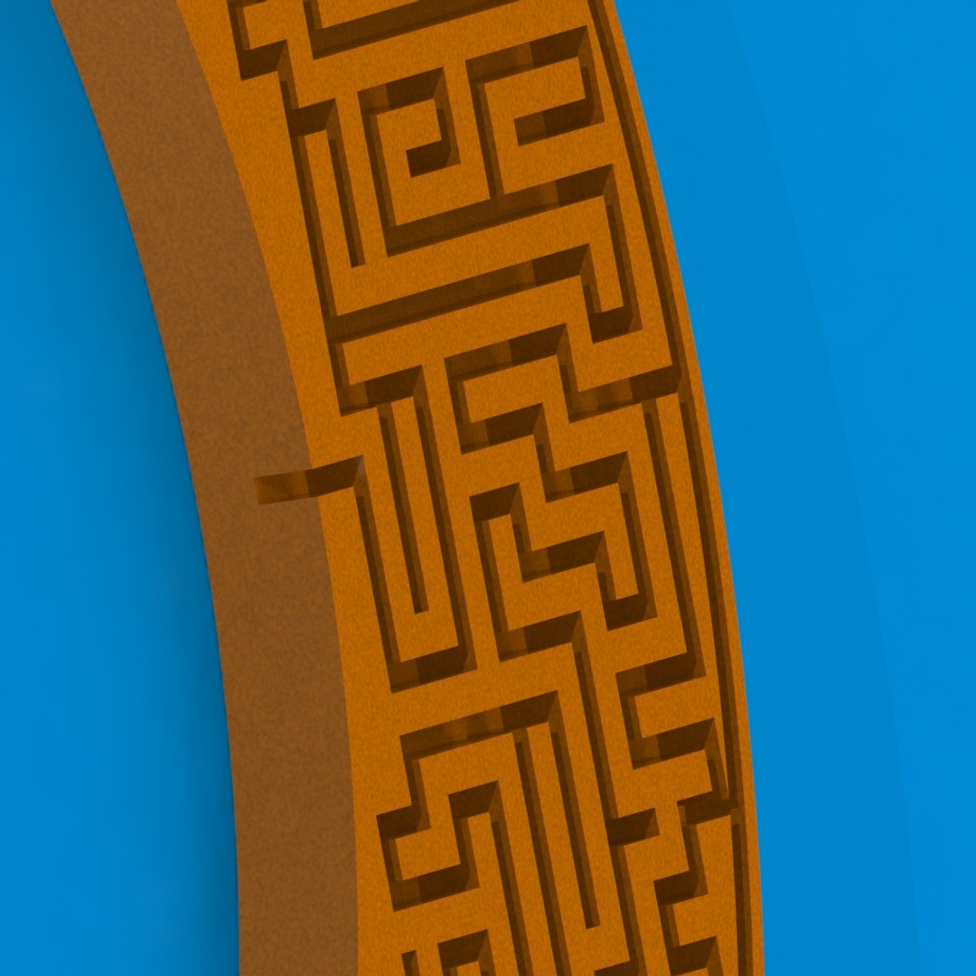 3d Model Torus Labyrinth