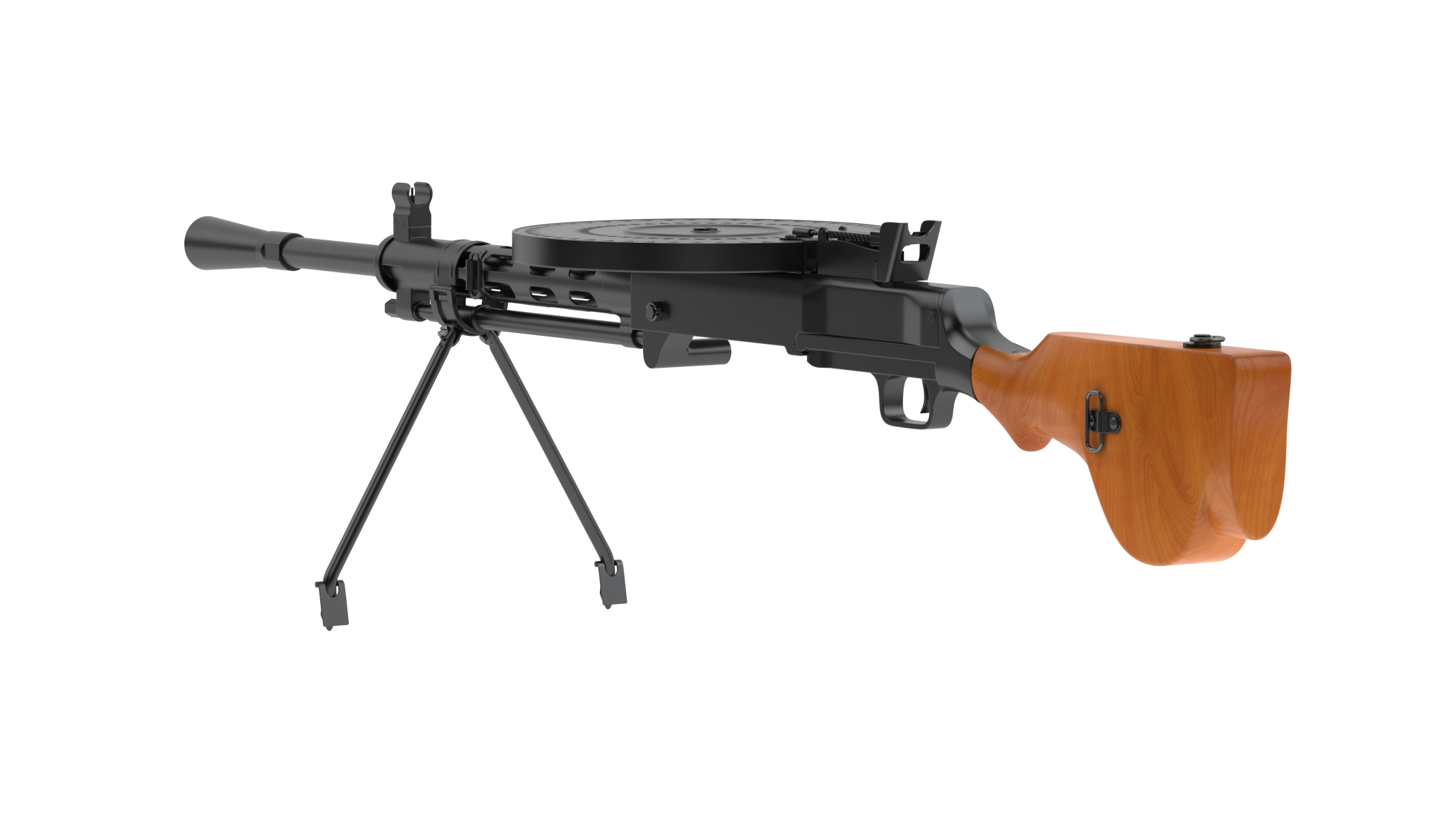 Degtyaryov machine gun 3D model - TurboSquid 1736542