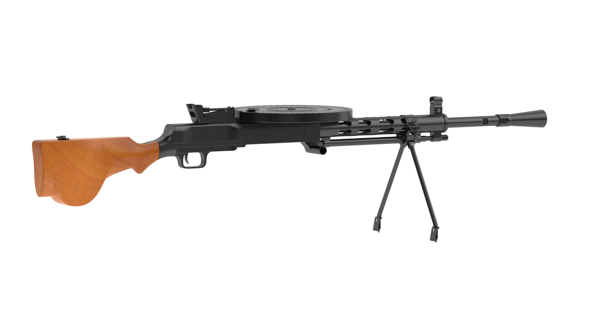 Degtyaryov machine gun 3D model - TurboSquid 1736542