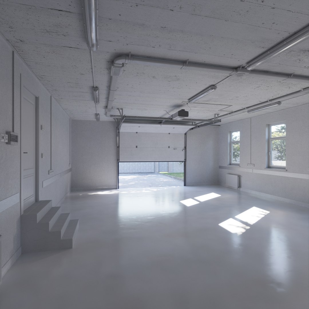 Home Garage Base Interior 1 Corona 3D - TurboSquid 2119035