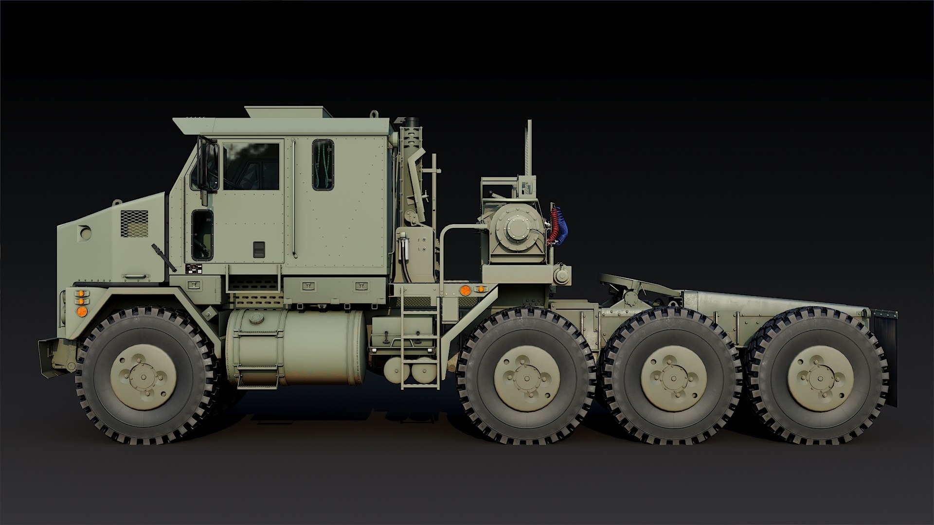 Oshkosh M1070 HET 8x8 Military Truck 3D Model - TurboSquid 2034160