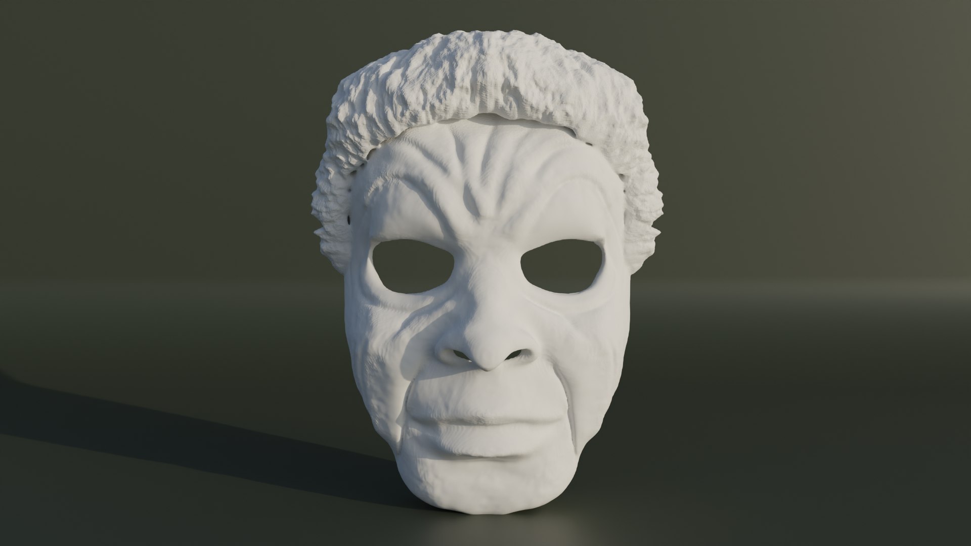 modelo 3d Old Woman Face Mask 3D print model - TurboSquid 2022485