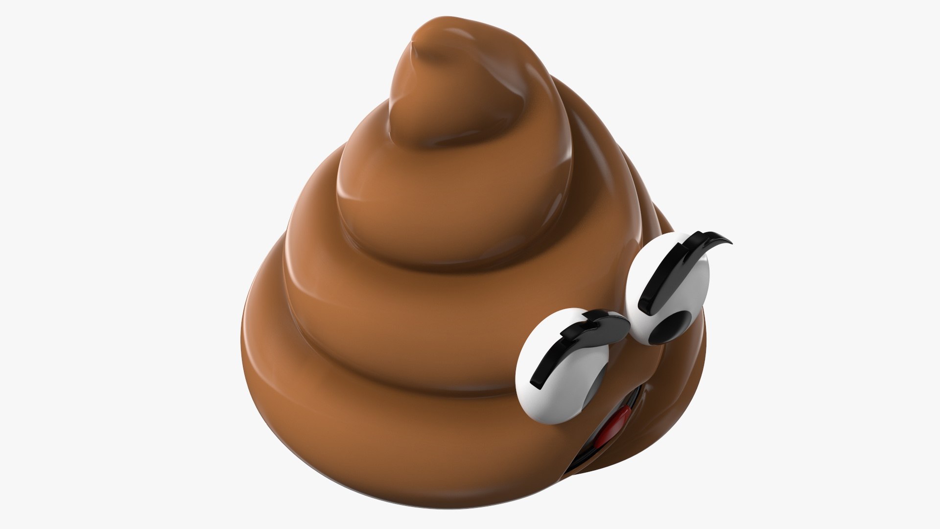 3D Model Frowning Face Poop Emoji Smile - TurboSquid 1801261