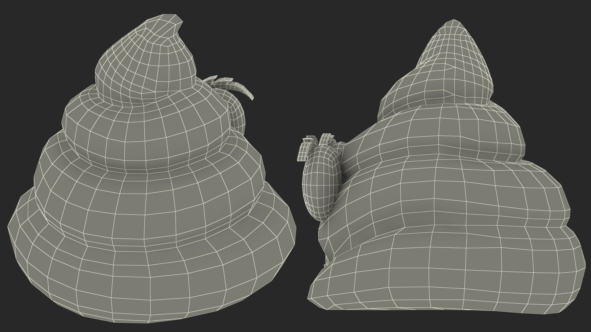 3D model Frowning Face Poop Emoji Smile - TurboSquid 1801261