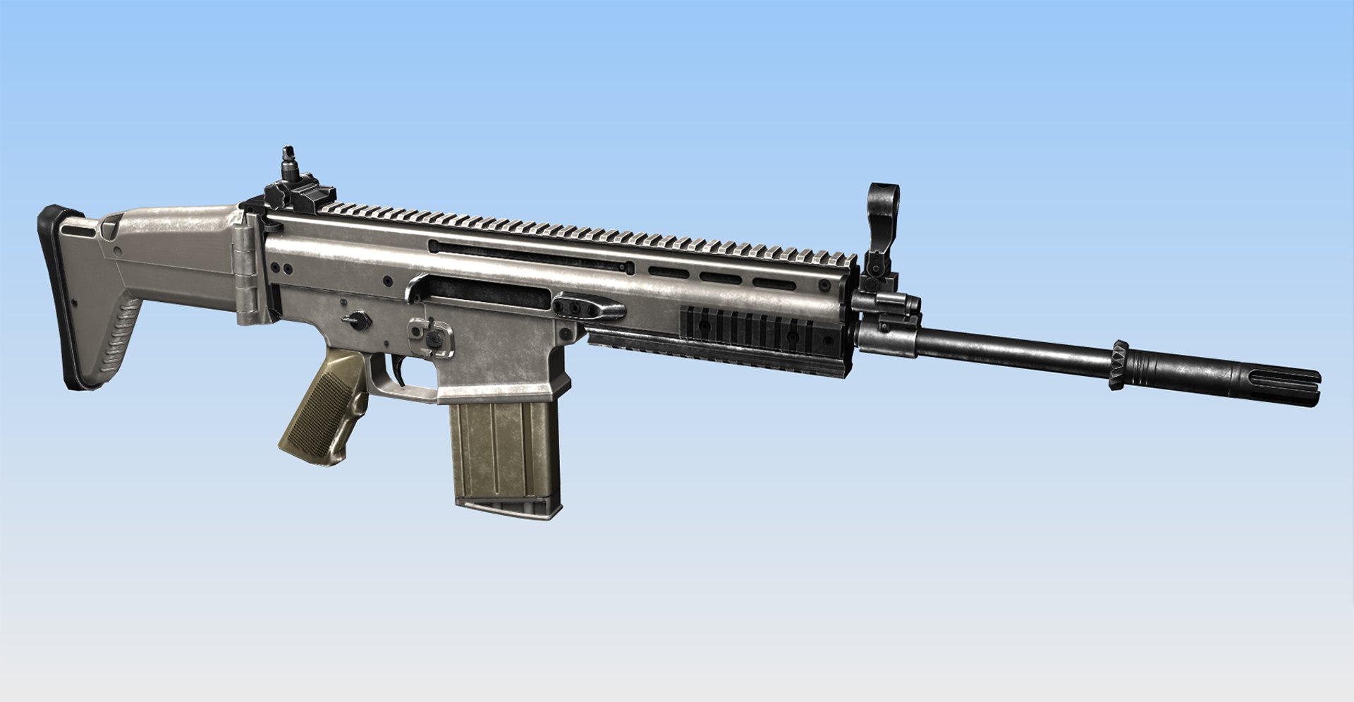 Scar Mk17 Combat Assault Rifle Obj