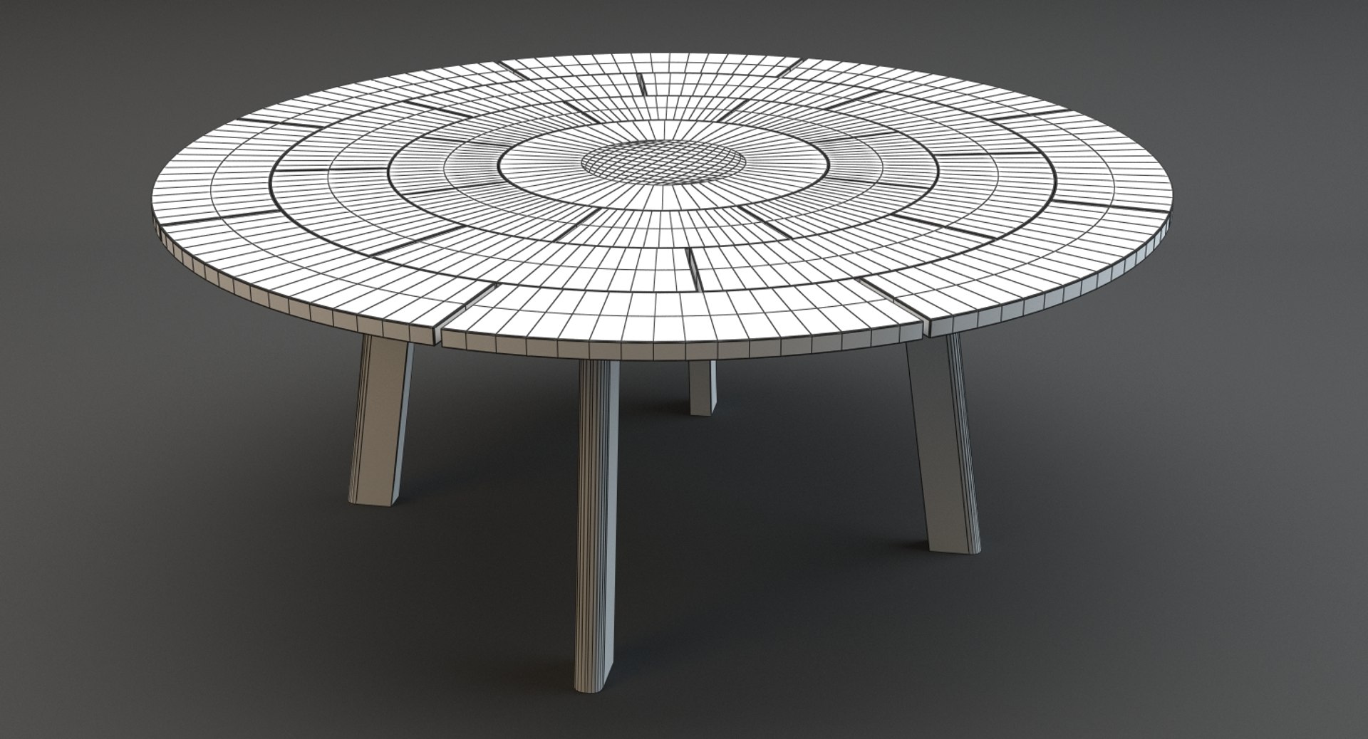 roda brick table 003 3d model