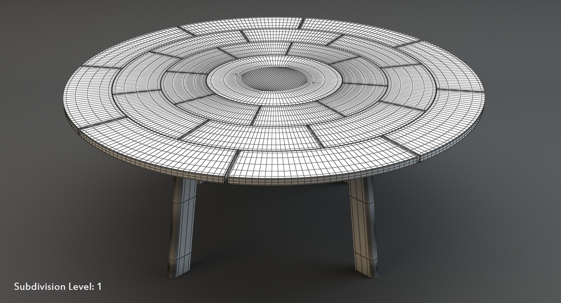 roda brick table 003 3d model