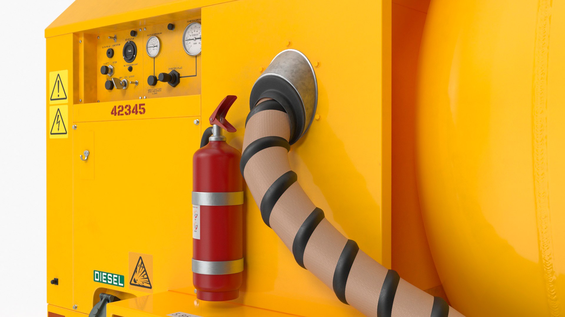 3D Bottle Stored Air ACE-500 Jet Engine Yellow - TurboSquid 2174738