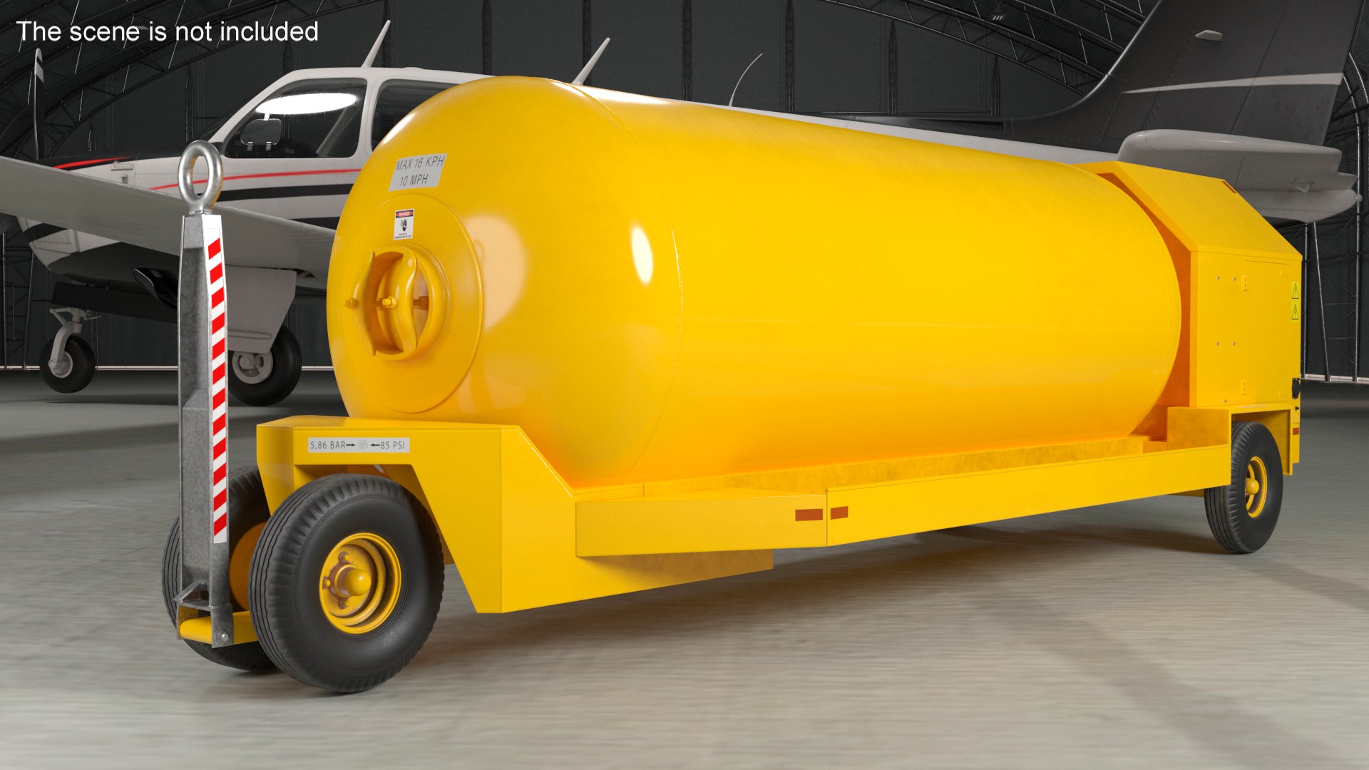 3D Bottle Stored Air ACE-500 Jet Engine Yellow - TurboSquid 2174738