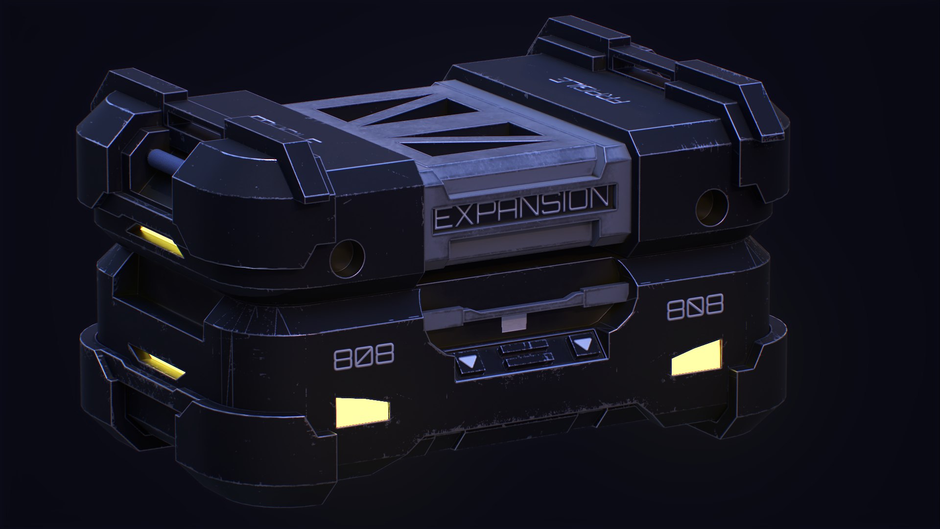 3D Sci-fi Chest Model - TurboSquid 1986719