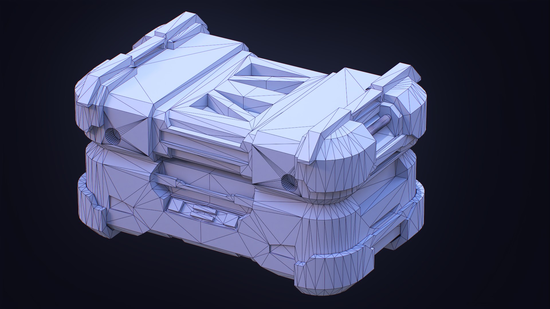 3D Sci-fi Chest Model - TurboSquid 1986719
