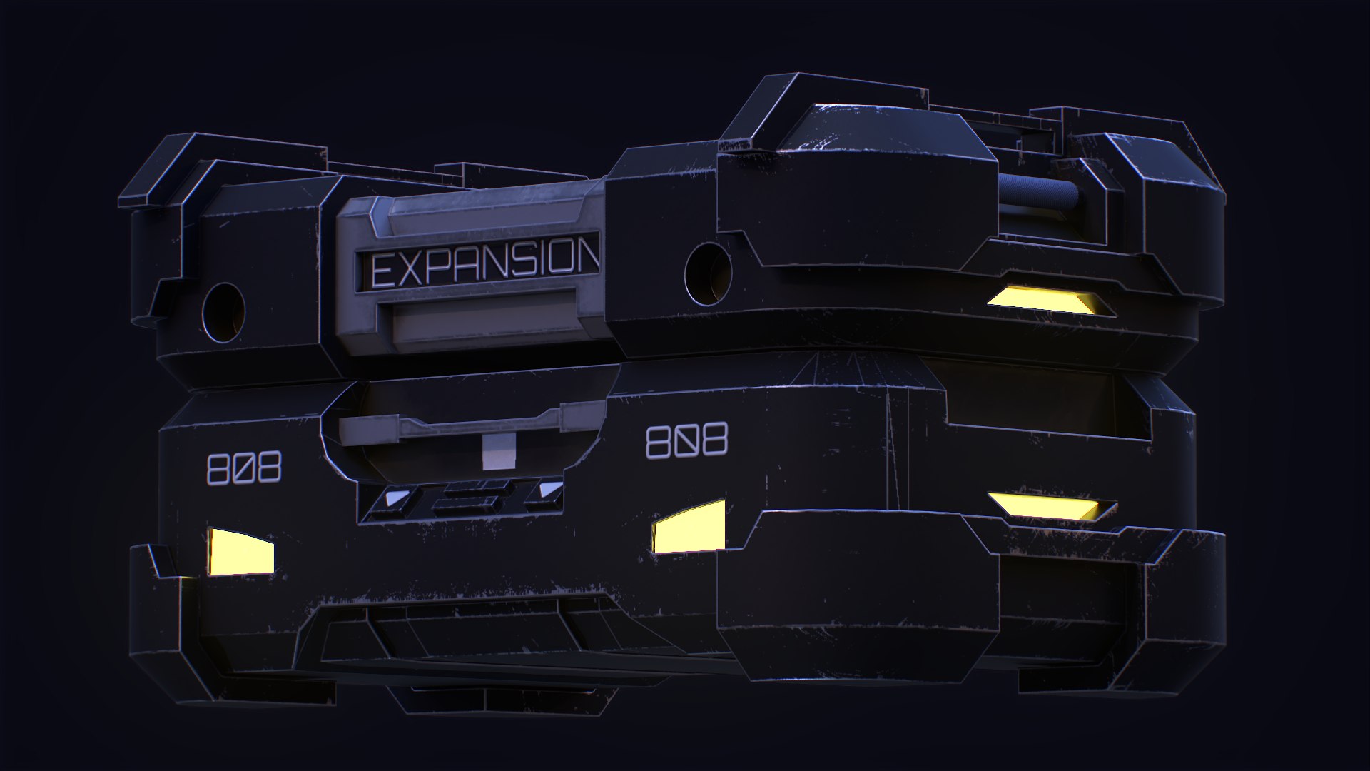 3D Sci-fi Chest Model - TurboSquid 1986719