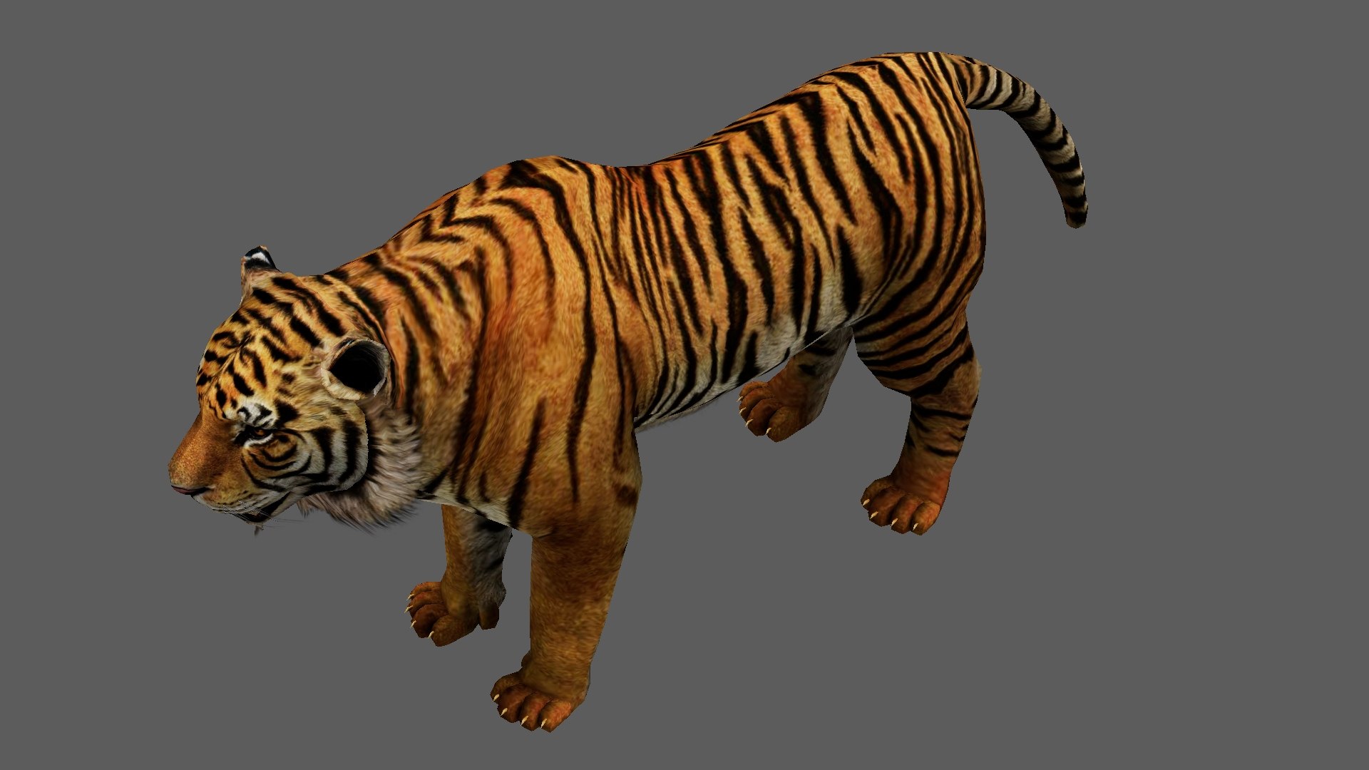3D Model Lowpoly Tiger Rigged And Animated For VR AR Games - TurboSquid ...