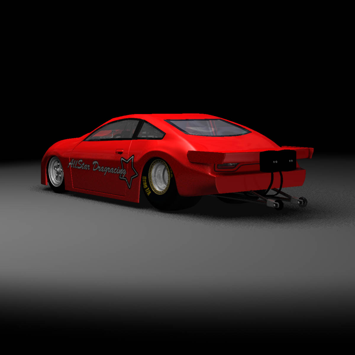 3D pro stock drag racing car model - TurboSquid 1341240
