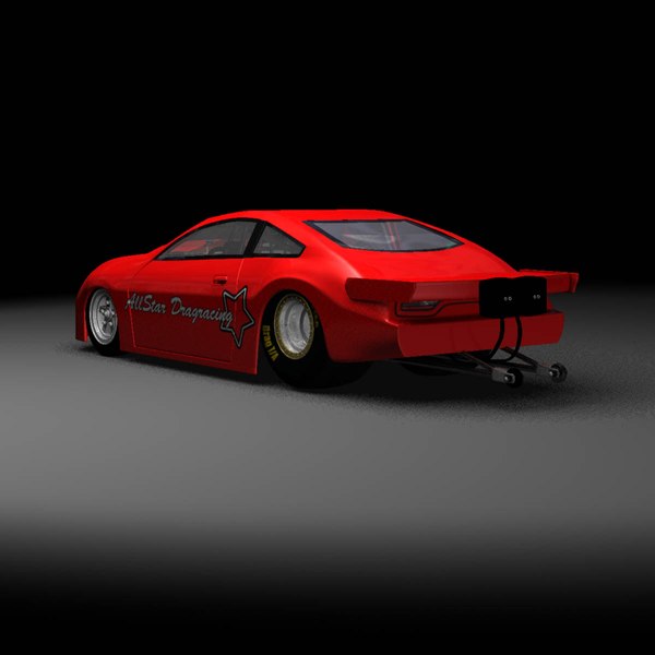 3D pro stock drag racing car model - TurboSquid 1341240