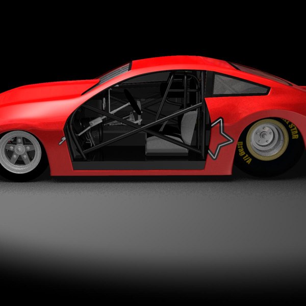 3D pro stock drag racing car model - TurboSquid 1341240