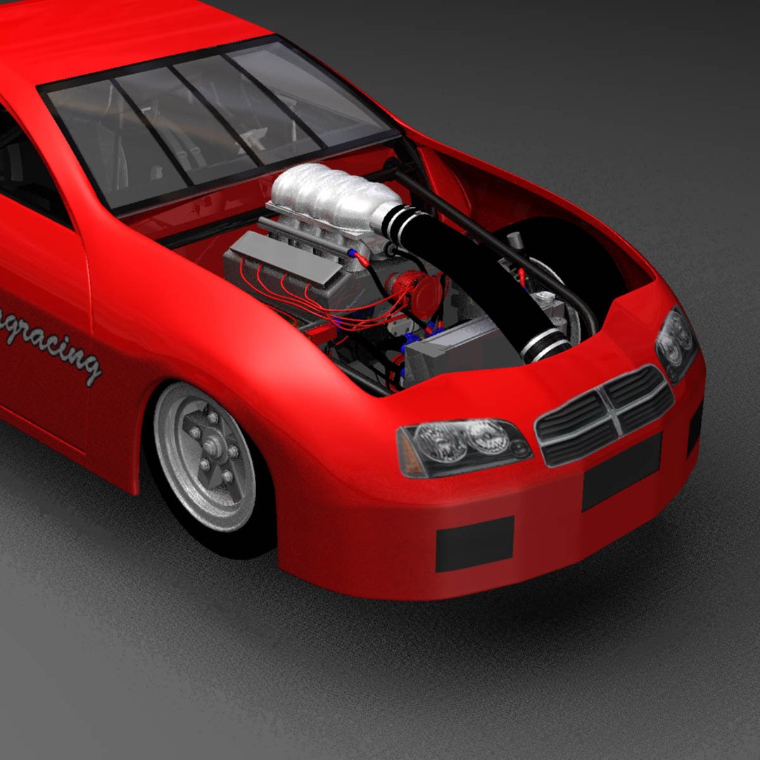 3D Pro Stock Drag Racing Car Model - TurboSquid 1341240