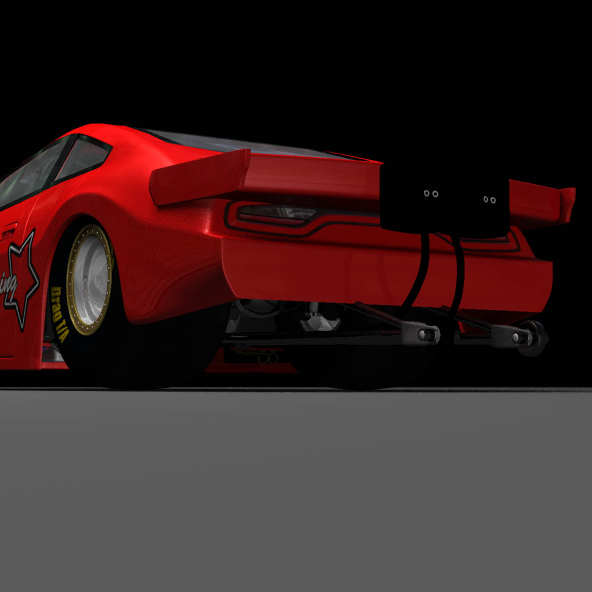 3D pro stock drag racing car model - TurboSquid 1341240