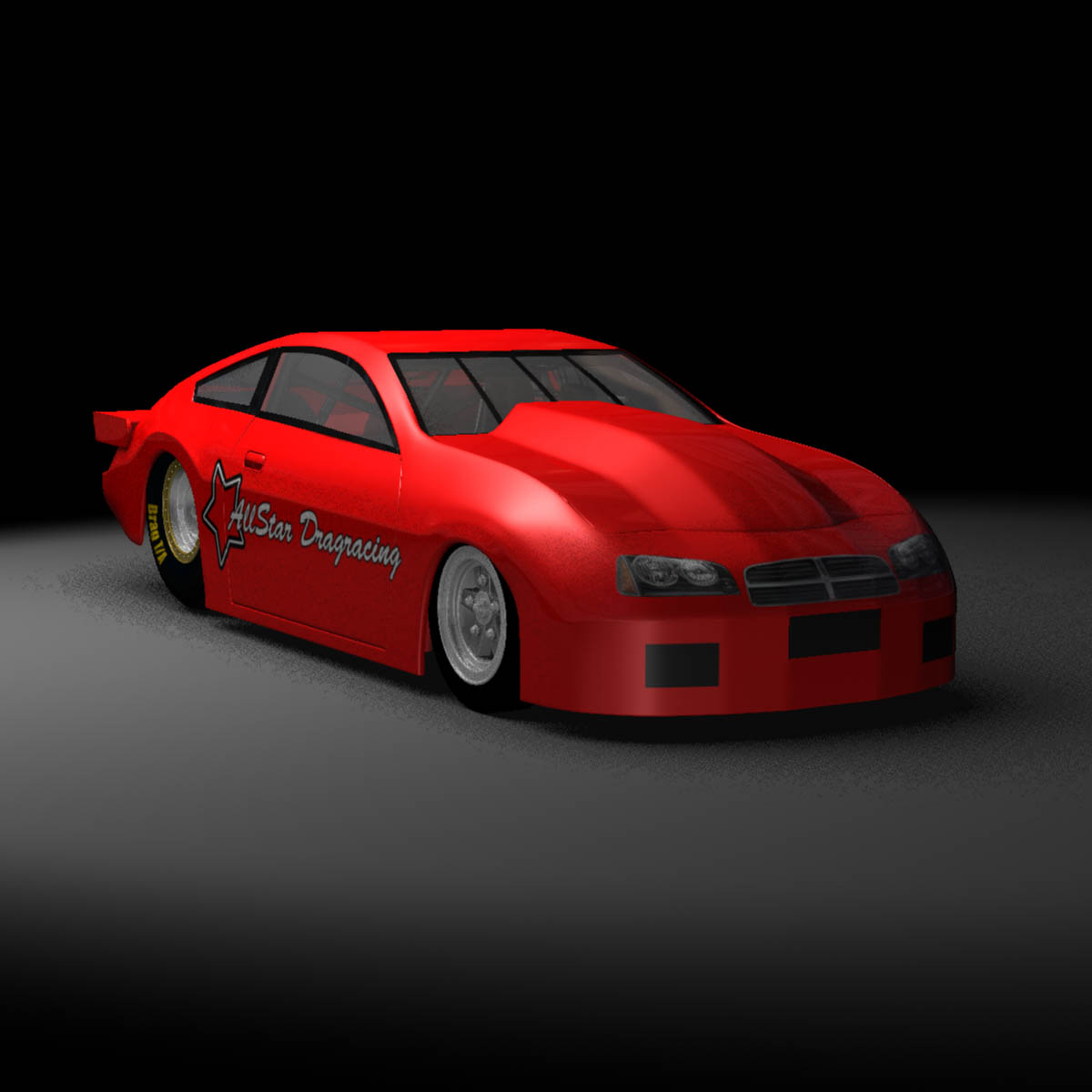3D pro stock drag racing car model - TurboSquid 1341240