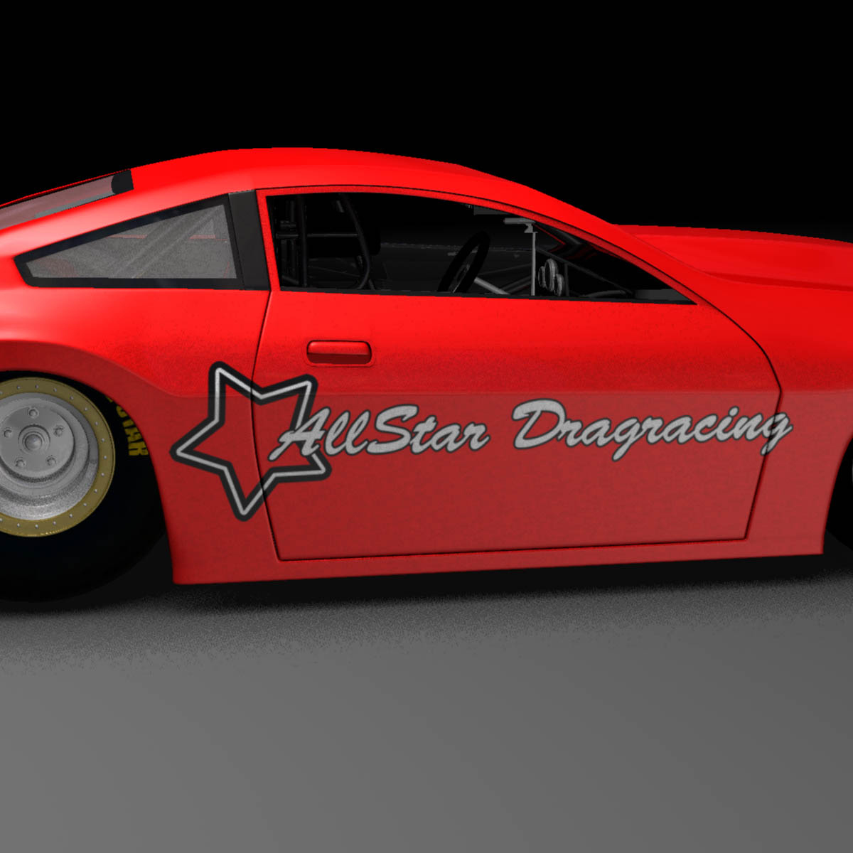 3D pro stock drag racing car model - TurboSquid 1341240