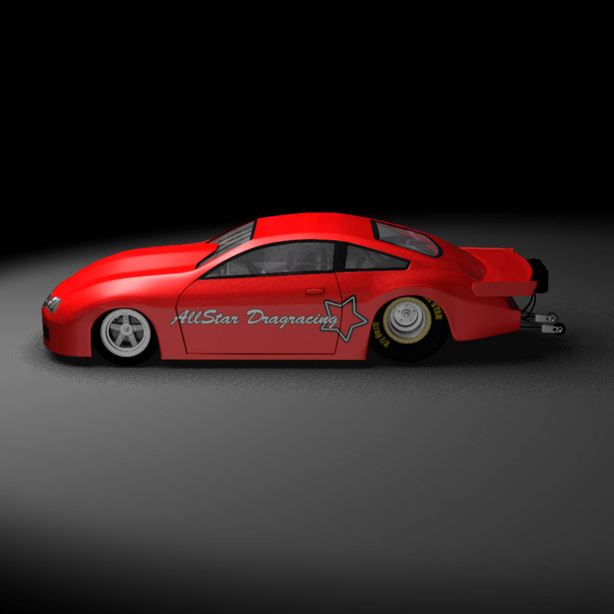 3D pro stock drag racing car model - TurboSquid 1341240