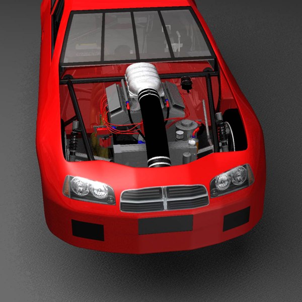 3D pro stock drag racing car model - TurboSquid 1341240