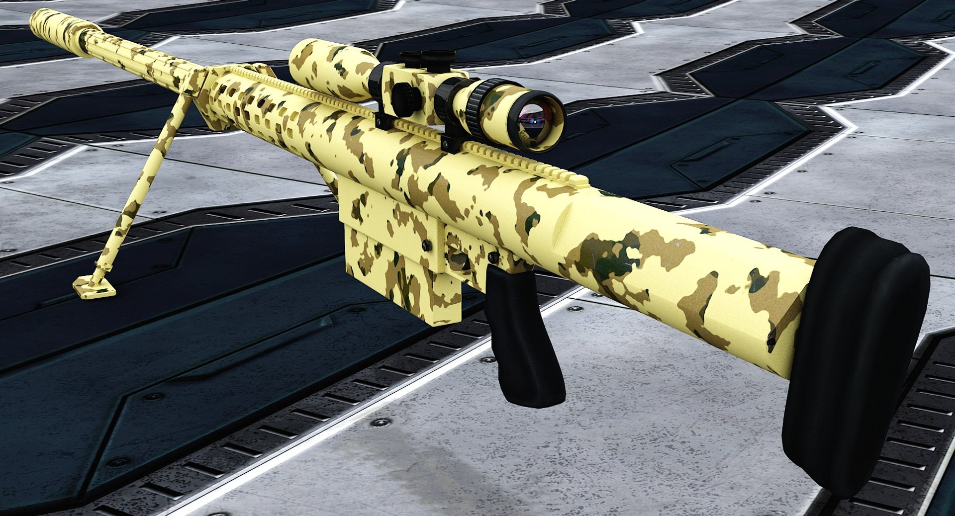 3d Anzio 20mm Vulcan Rifle Model