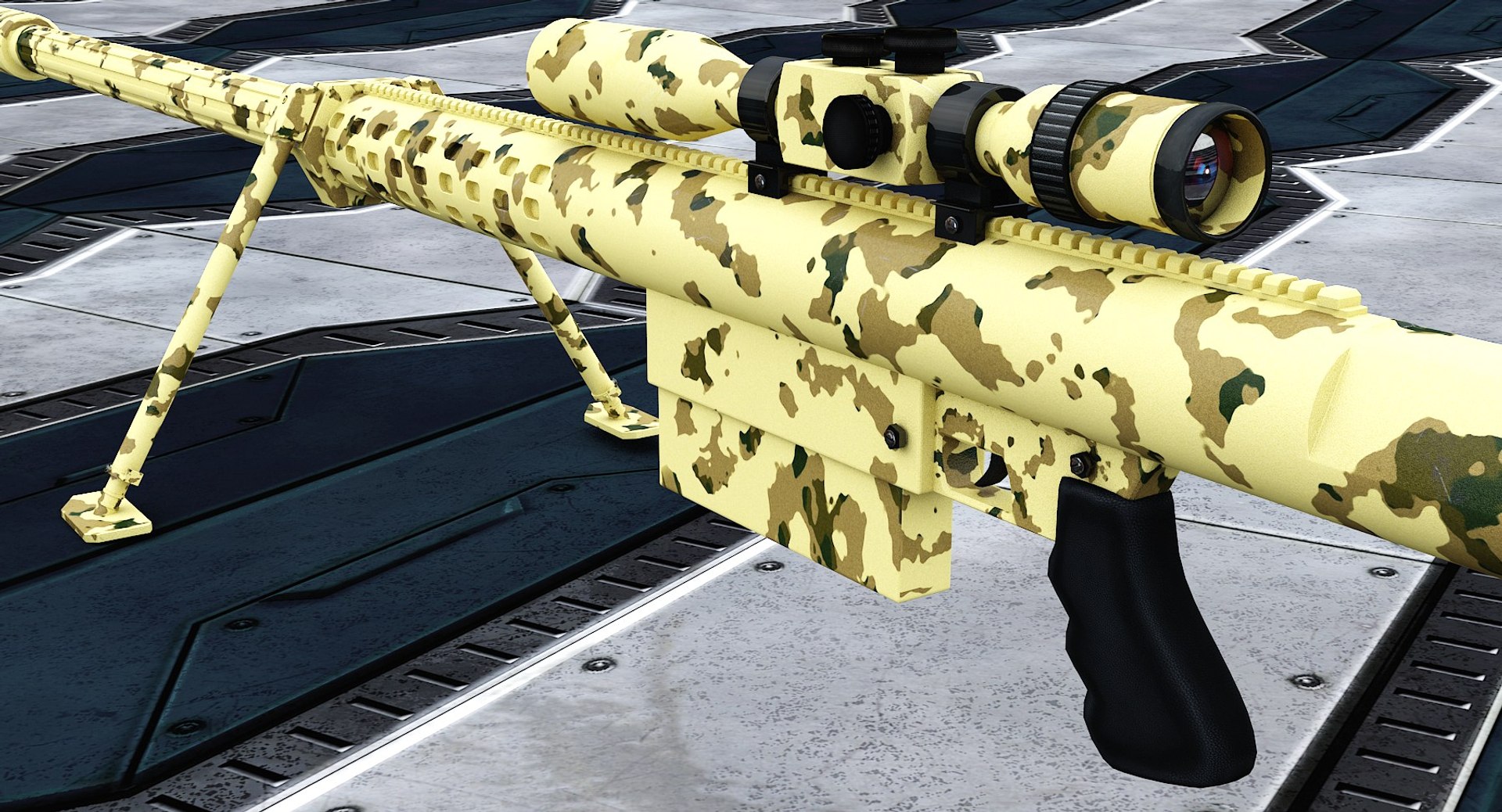 3d Anzio 20mm Vulcan Rifle Model