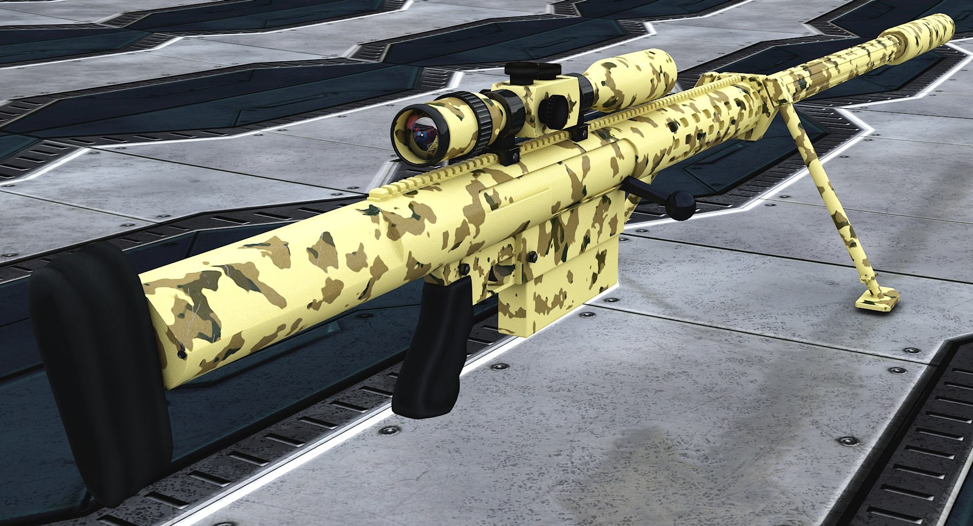 3d Anzio 20mm Vulcan Rifle Model