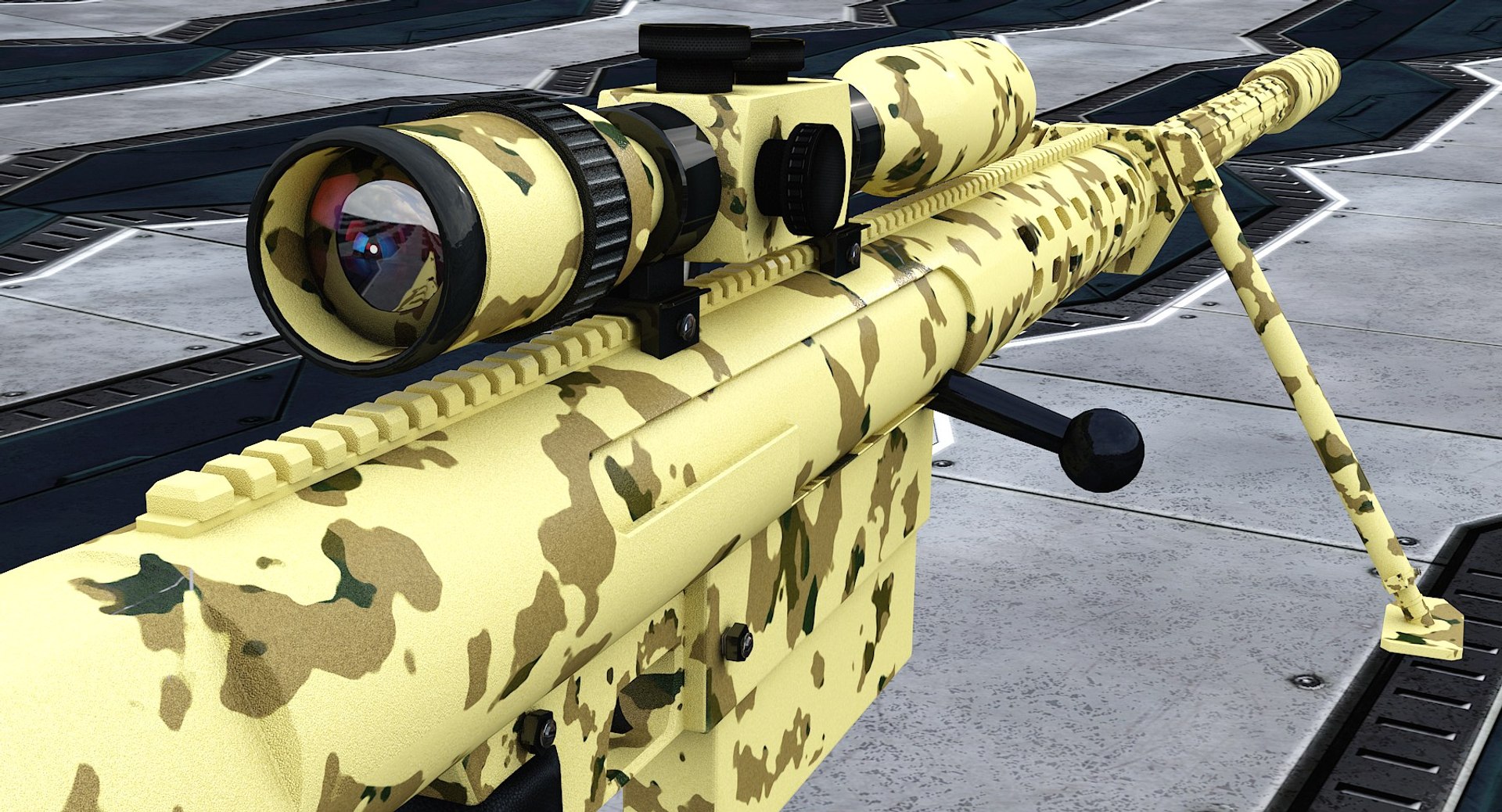 3d Anzio 20mm Vulcan Rifle Model