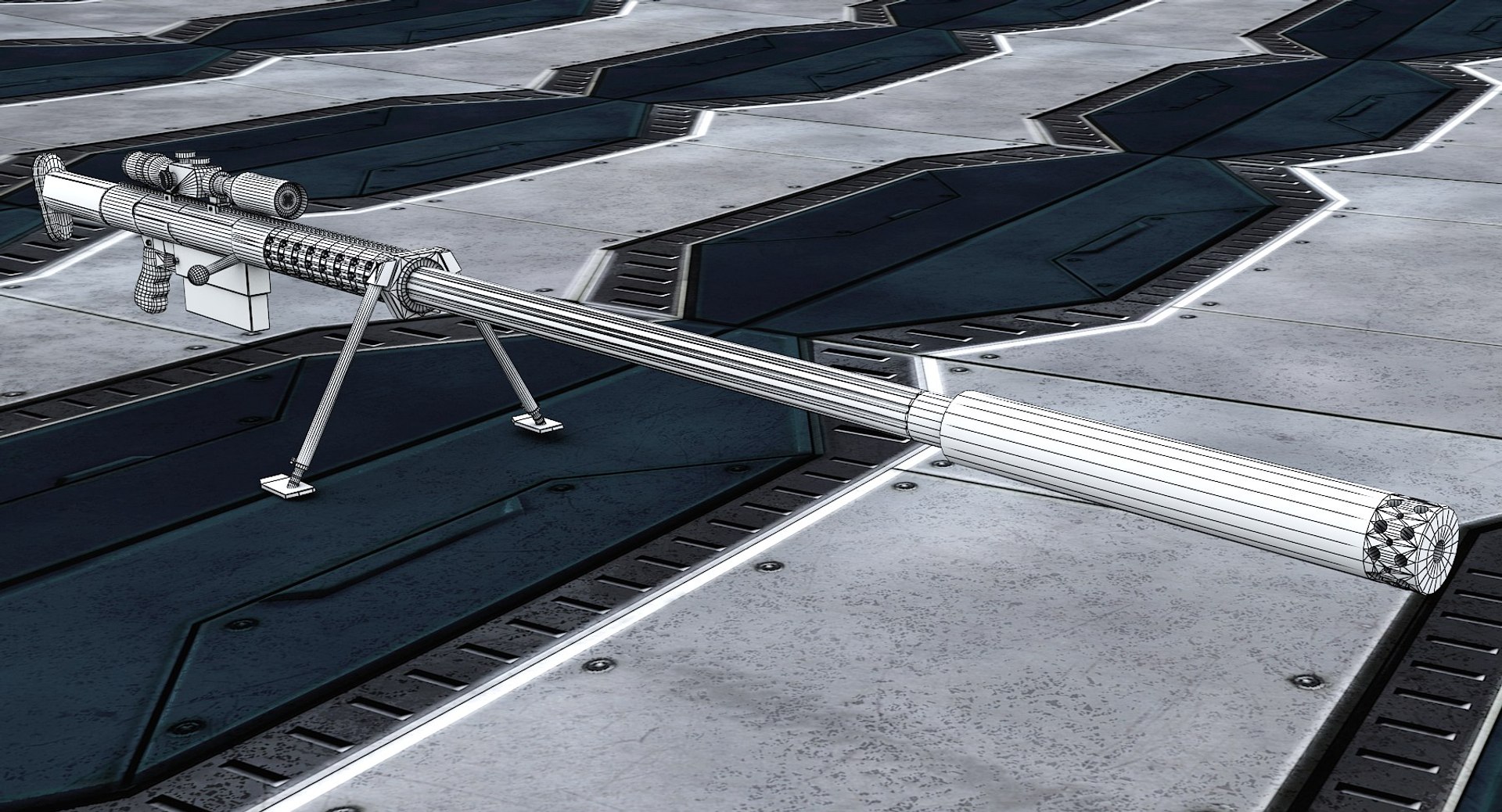 3d Anzio 20mm Vulcan Rifle Model